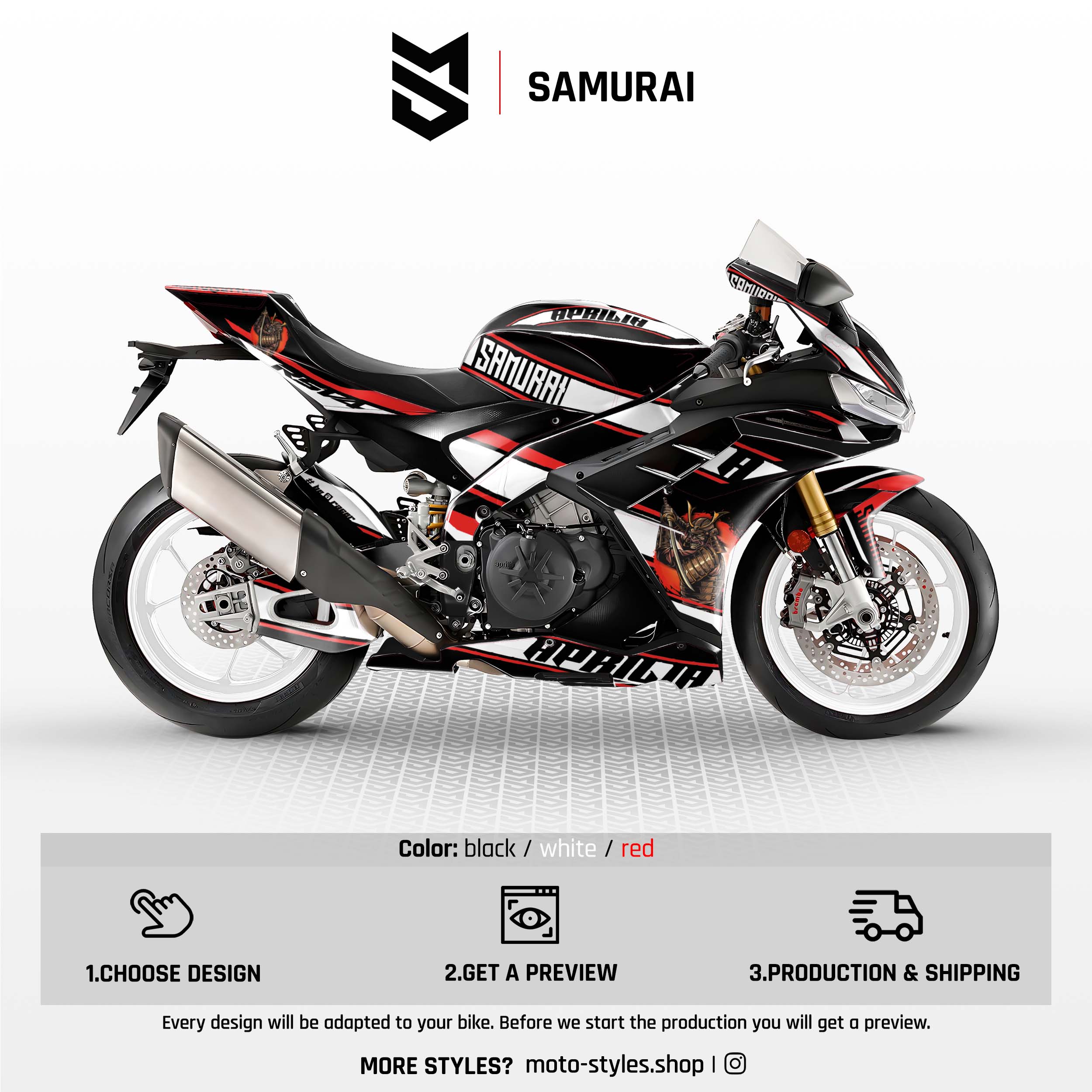 Samurai | Decal Set - MOTOSTYLES