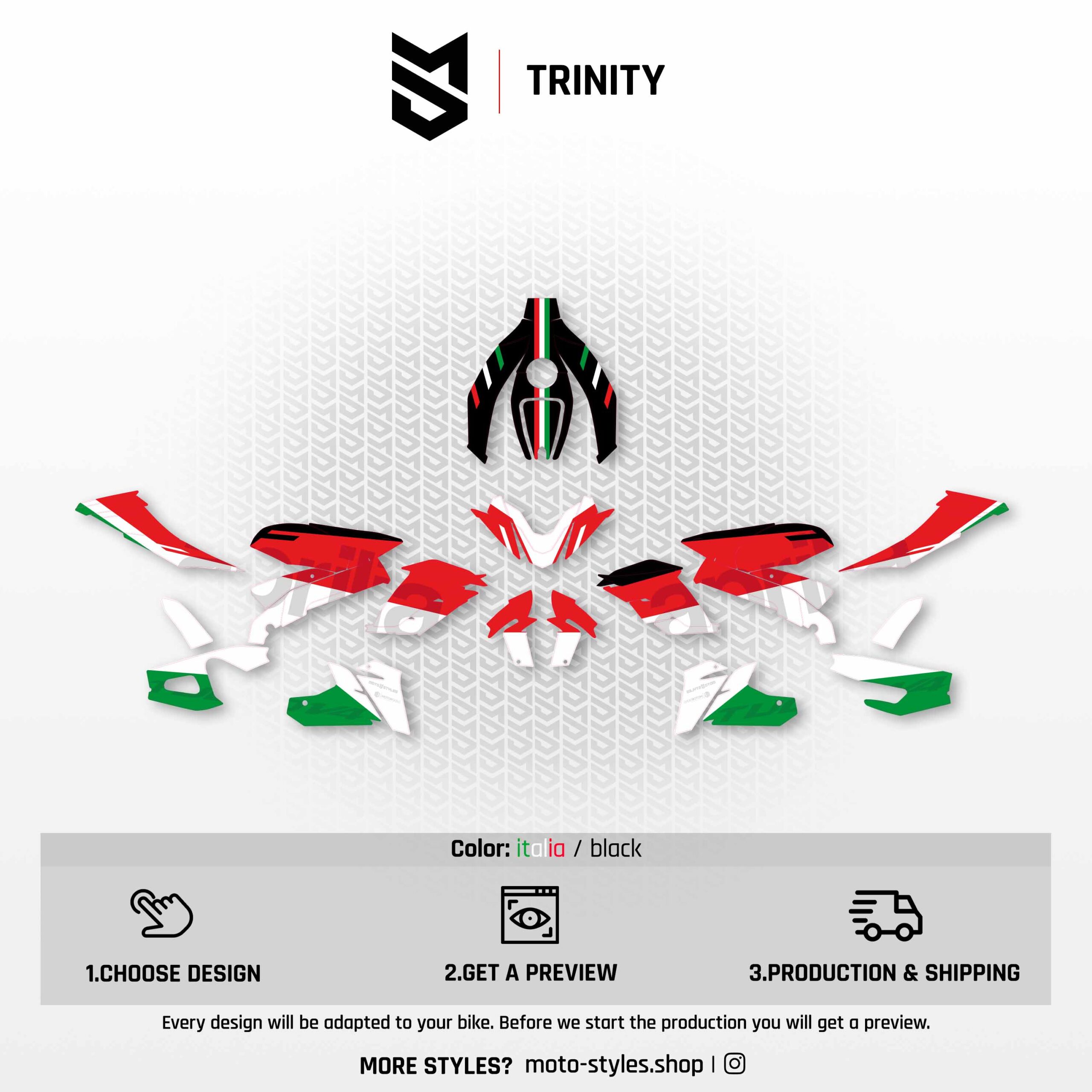 Trinity | Decal Set - MOTOSTYLES